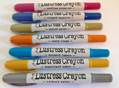 Tim Holtz Distress Crayons, 7 Crayons of Different Colors #6 - NEW | eBay