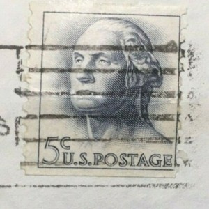 Rare 5 cents George Washington Blue used stamp | eBay