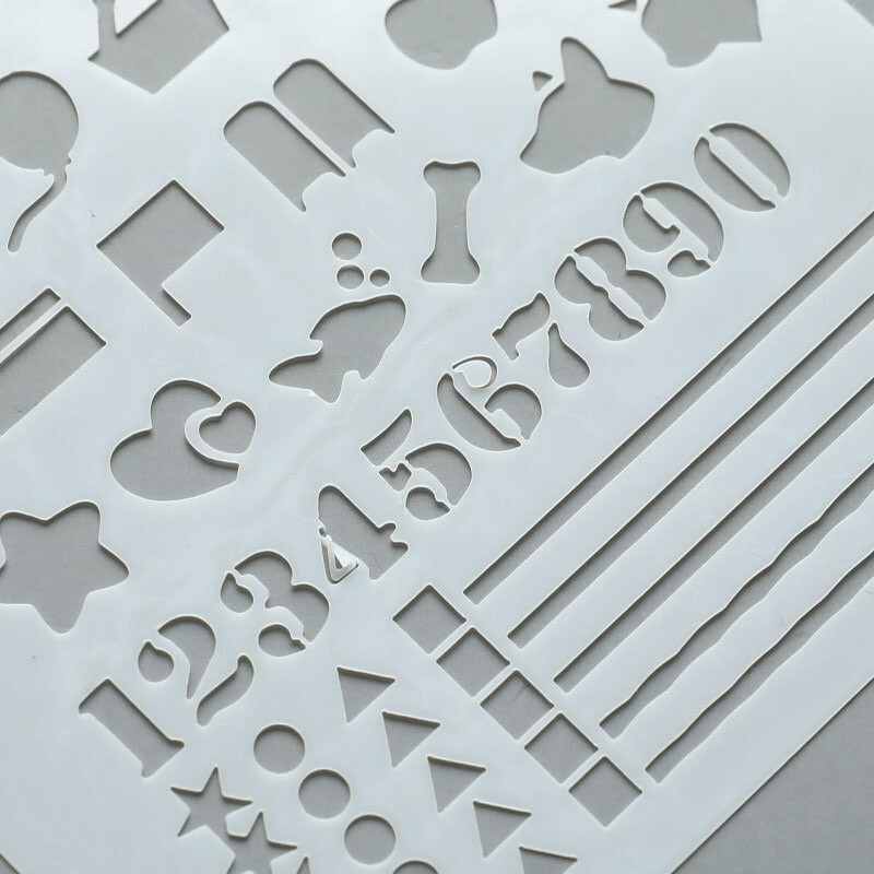 12pcs Stencil Set Planner DIY Drawing Template Notebook Diary ScrapbBf8 ...