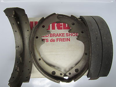 52-87 Ford Mercury AMC Front Rear Bonded Relined Brake Shoes UNITED ...