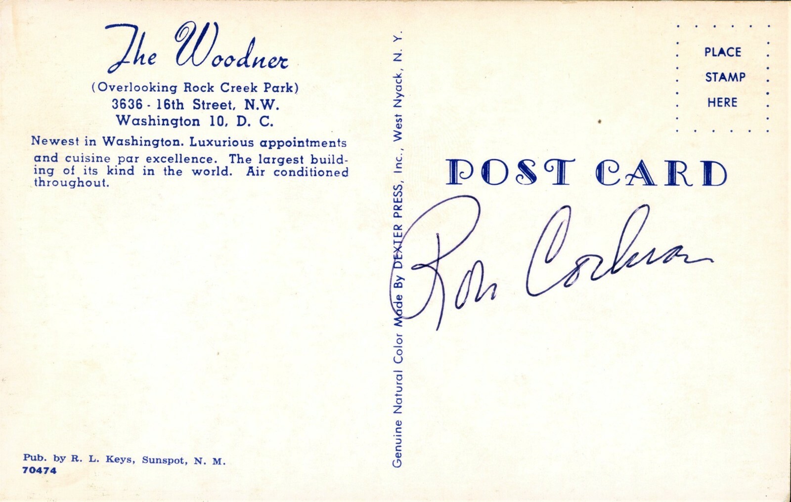 News Anchor Ron Cochran Autograph | eBay