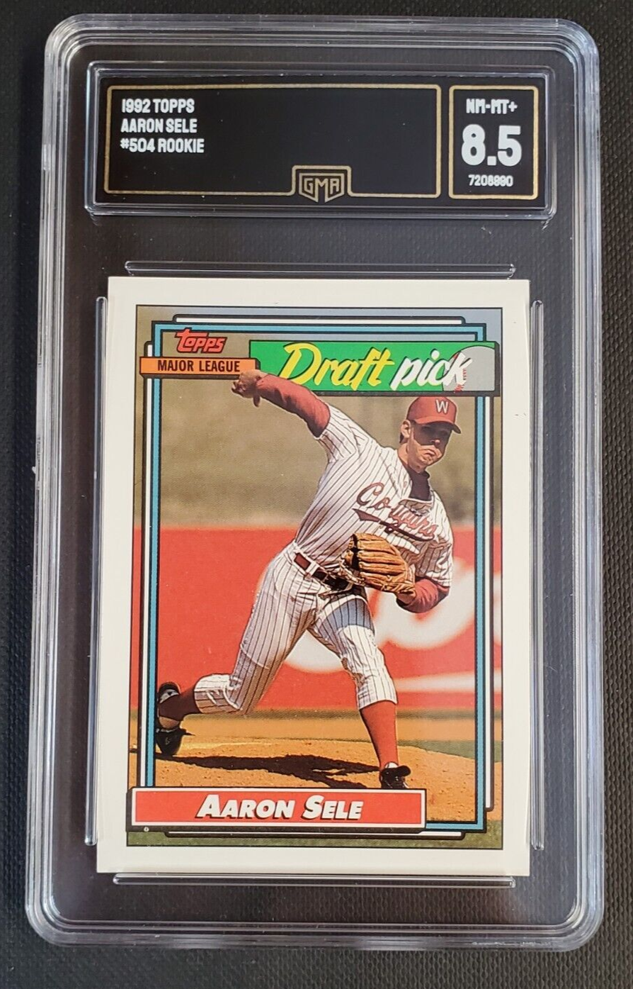 1992 TOPPS BASEBALL Aaron Sele RC # 504 Rookie GMA NM-MT + 8.5 BTYBKB ...