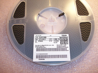 QTY ( 2000) TLYE1100B TOSHIBA YELLOW PLCC-2 SMD PANEL INDICATOR LEDS 3 ...