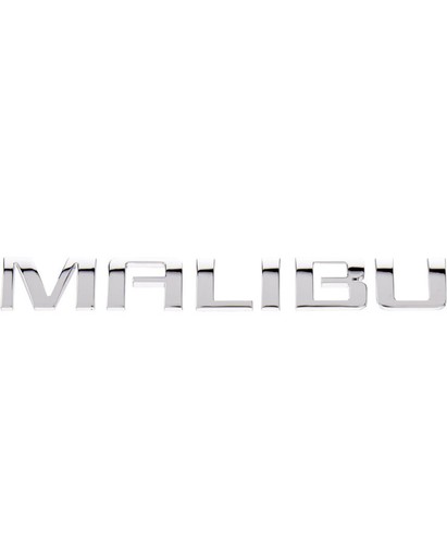 New Chevy Malibu Rear Deck Lid / Trunk Chrome Malibu Emblem Nameplate ...