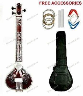 Professional 5 String Flat Tanpura Musical Instruments Tun Wood Tanpura ...