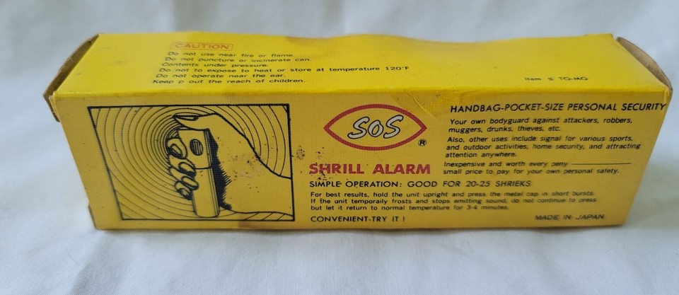 NEW OLD STOCK ORIGINAL SELF DEFENSE SOS SHRILL SIREN | eBay