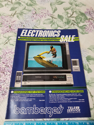 Vintage Spring 1986 Bambergers Electronics Sale Brochure Mail Order ...