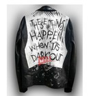 Handmade Men's These Things Happen When It’s Dark Out Genuine Leather ...