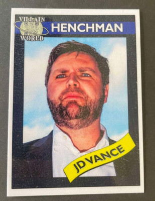 JD Vance - Villain World Cards - Homemade Political Trading Cards! | eBay
