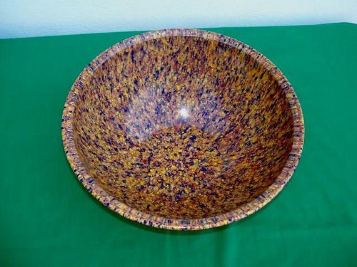 BROOKPARK 11 3/4" MELMAC MELAMINE CONFETTI SPLATTER MIXING BOWL ...