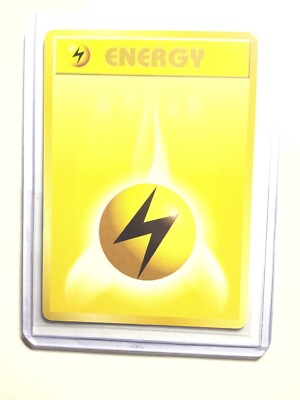 Lightning (Yellow) Energy - Japanese Base Set - Pokemon Card - Energy ...