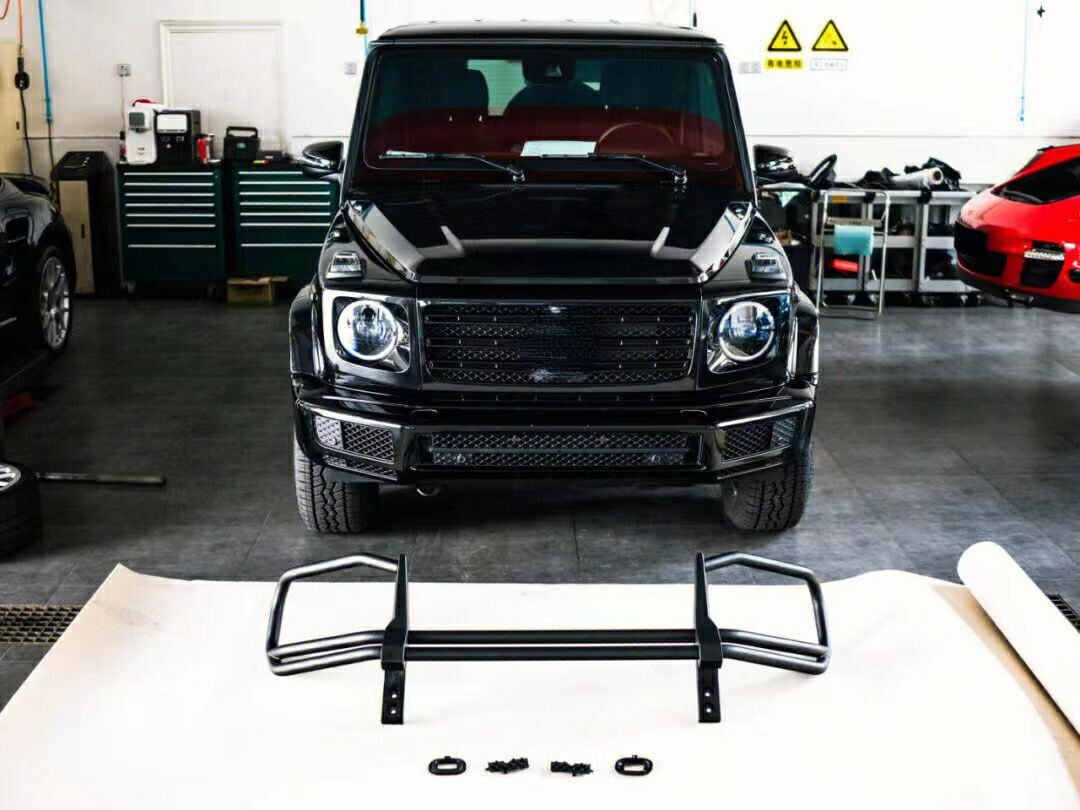 Gloss Black Bumper Metal Bulbar Guard Fit For Mercedes G W464 W463A Bs ...