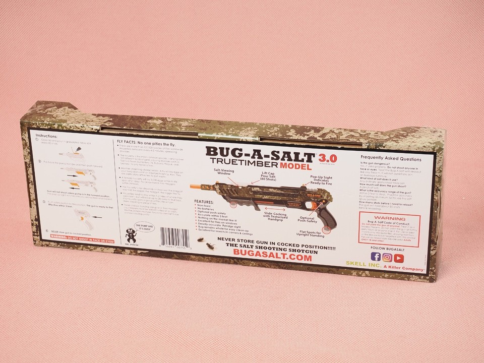 Bug-A-Salt 3.0 TrueTimber Strata Model Non-Toxic Pest Control Salt Gun ...