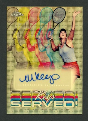 2024 Topps Chrome Tennis Madison Keys Served Superfractor Autograph 1/1 ...