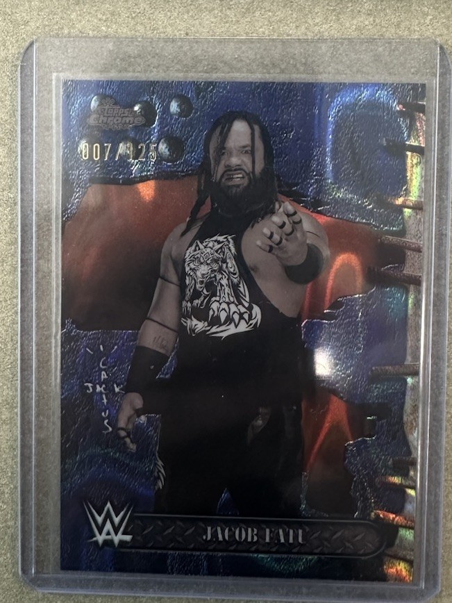 2025 Topps Chrome Cactus Jack Jacob Fatu #7/125 | eBay