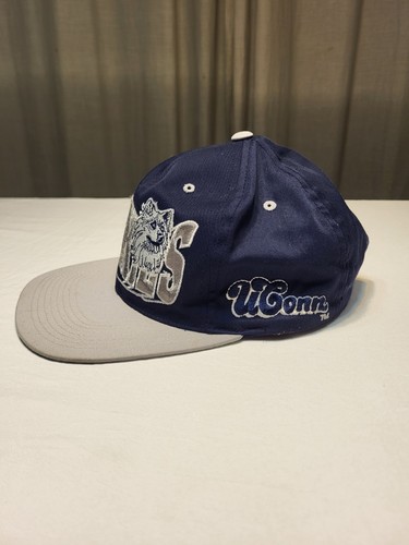 GCC UCONN Huskies Embroidered Hat Snapback Adjustable Blue 1984 Vintage ...