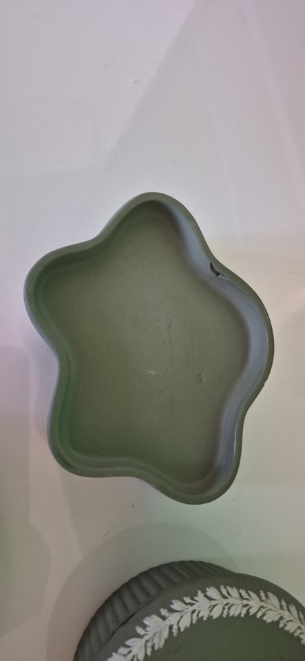 Wedgwood Jasper Ware Art Pottery Green And Blue | eBay UK