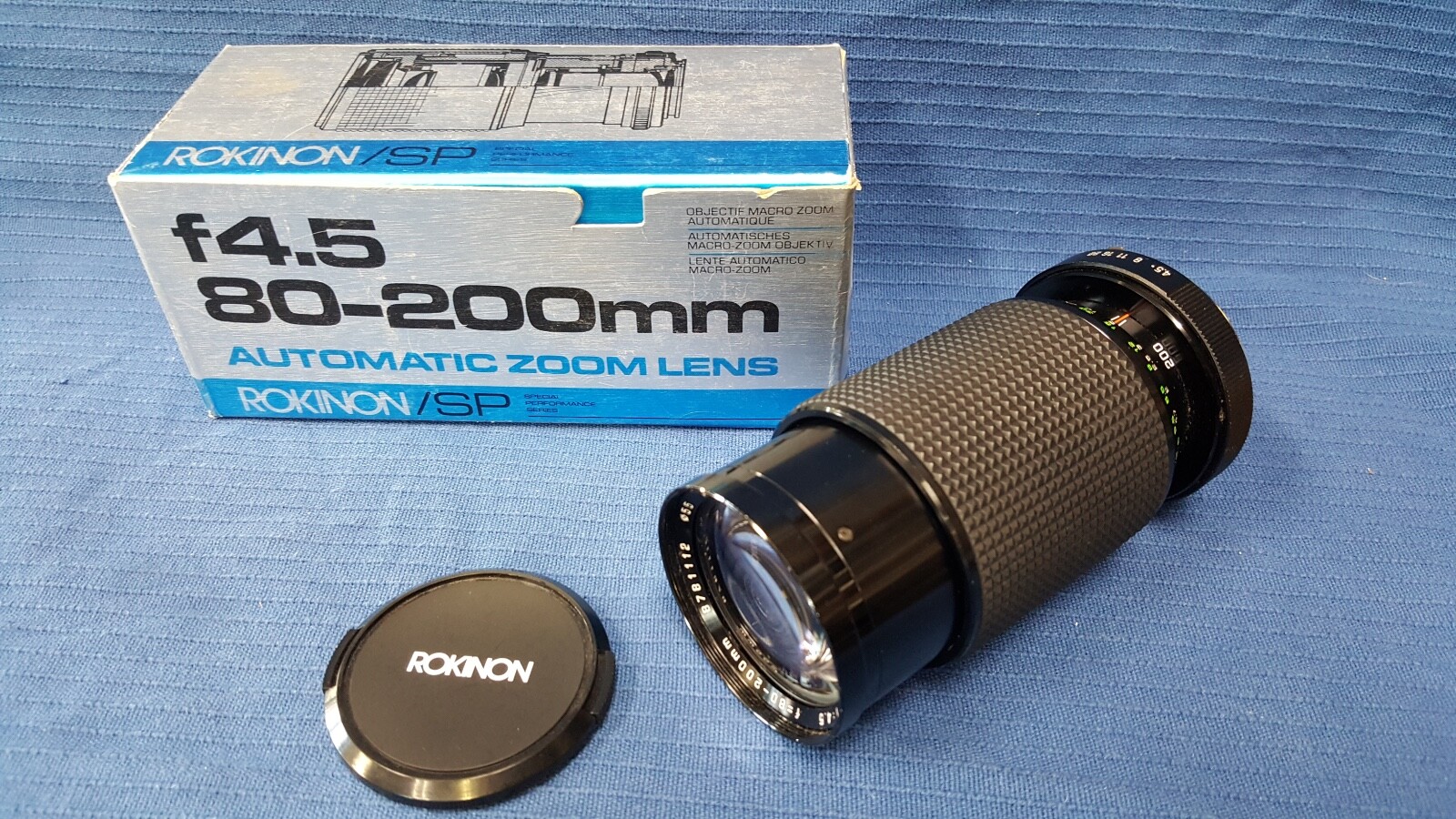 Rokinon 80-200mm zoom lens, 1:4.5, MD/MC Mount for Minolta, Ships Free ...
