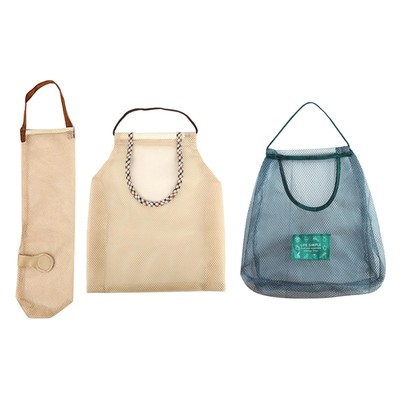 Hanging Mesh Bag Garbage Bag Pulling Resistance Portable Produce Bags ...