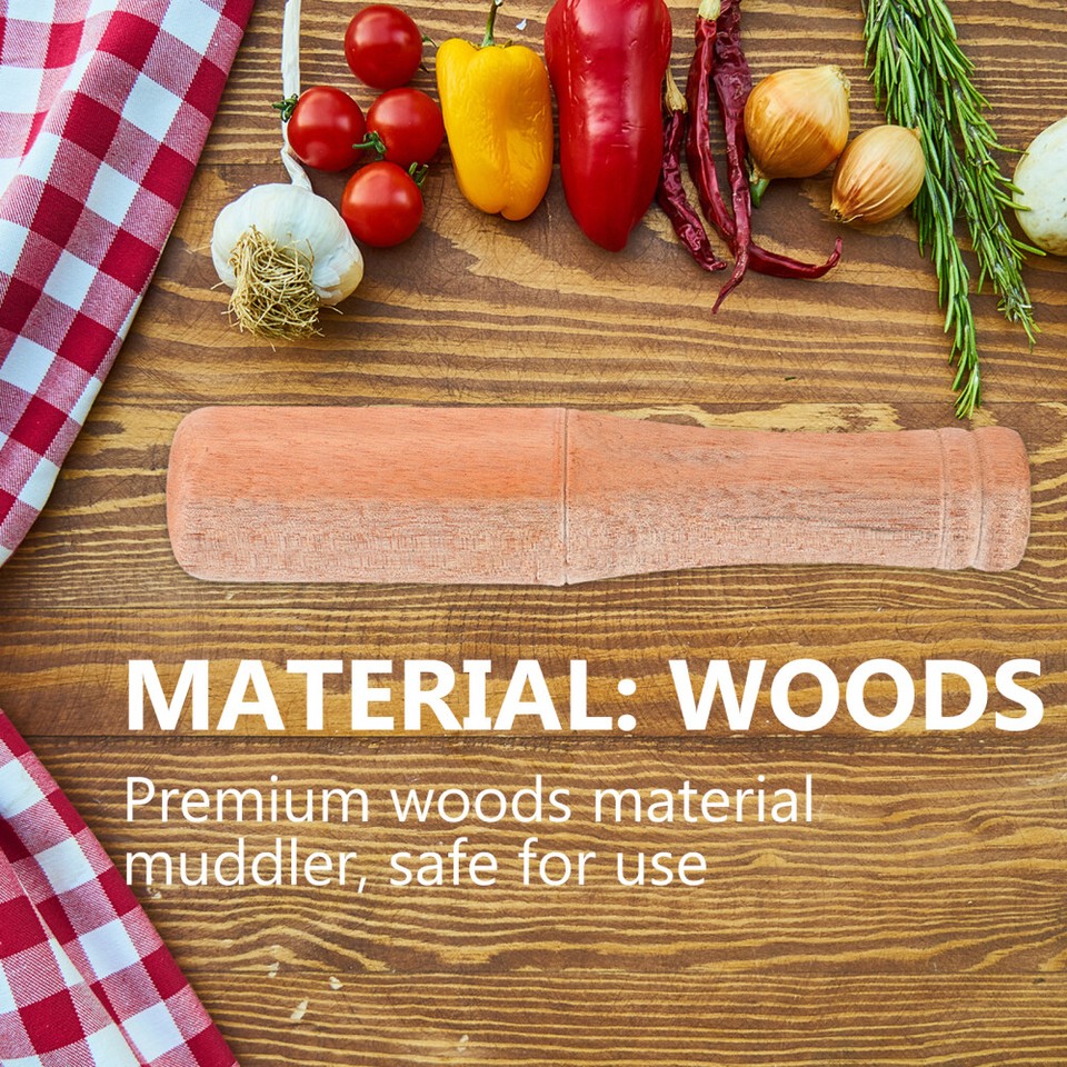 Pestle Pilon Para Mofongo Wood Pestles Smasher Kitchen Muddler Tool | eBay