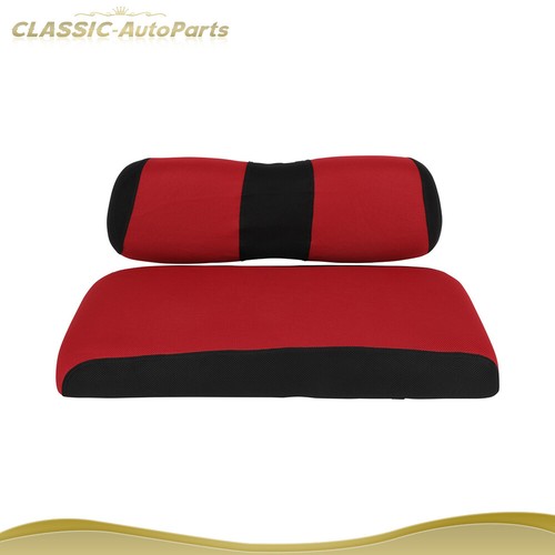 Front Golf Cart Seat Cover Set for Club Car DS Red Black | eBay