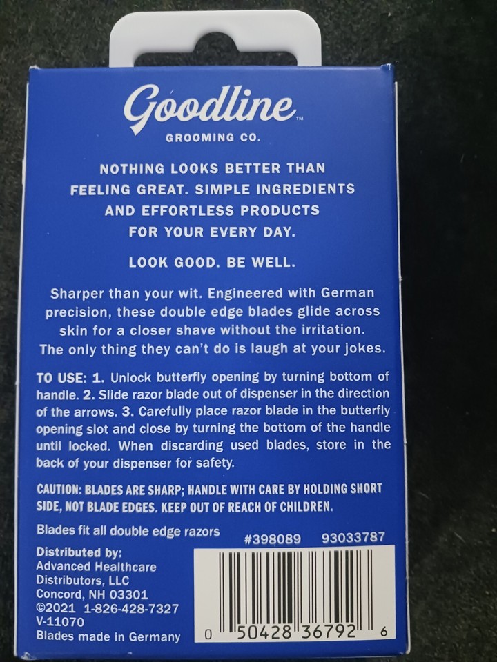 Goodline Grooming Co Double Edge Razor Blades Refill 10 Count (BB22) | eBay