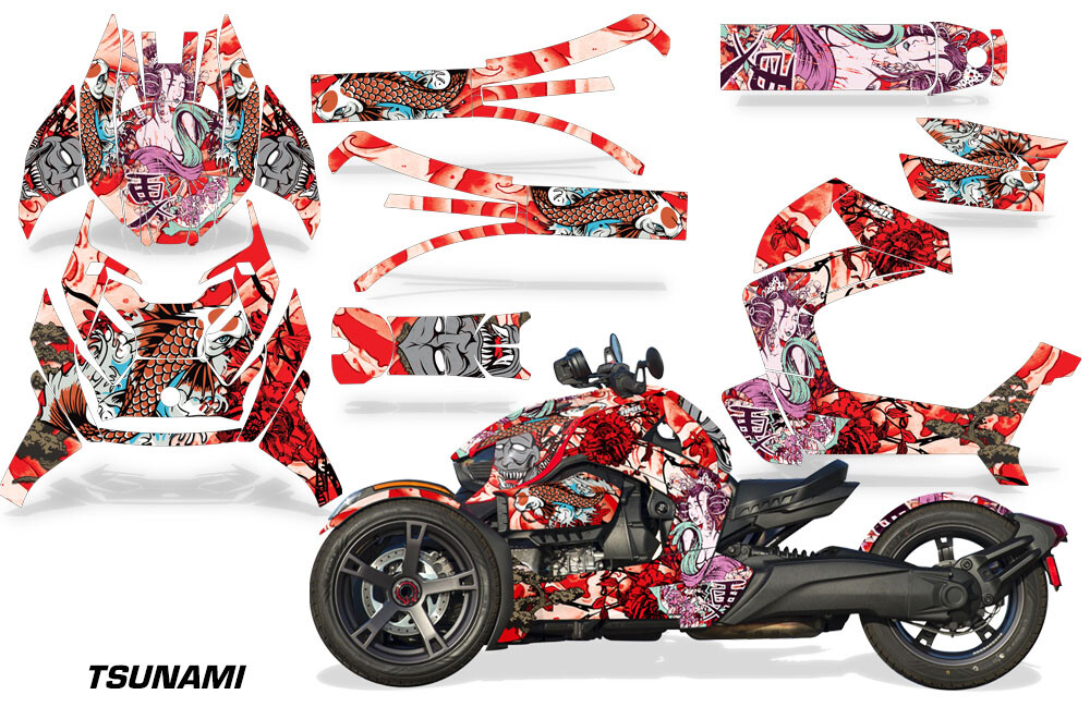 Graphic Stickers Decals for Can-Am Ryker Rally 2022 & Up Tsunami R | eBay