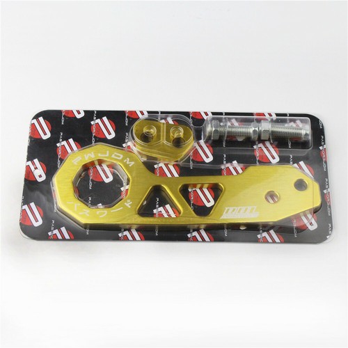 Gold JDM Universal Anodized Aluminum Rear Racing Tow Towing Trailer ...