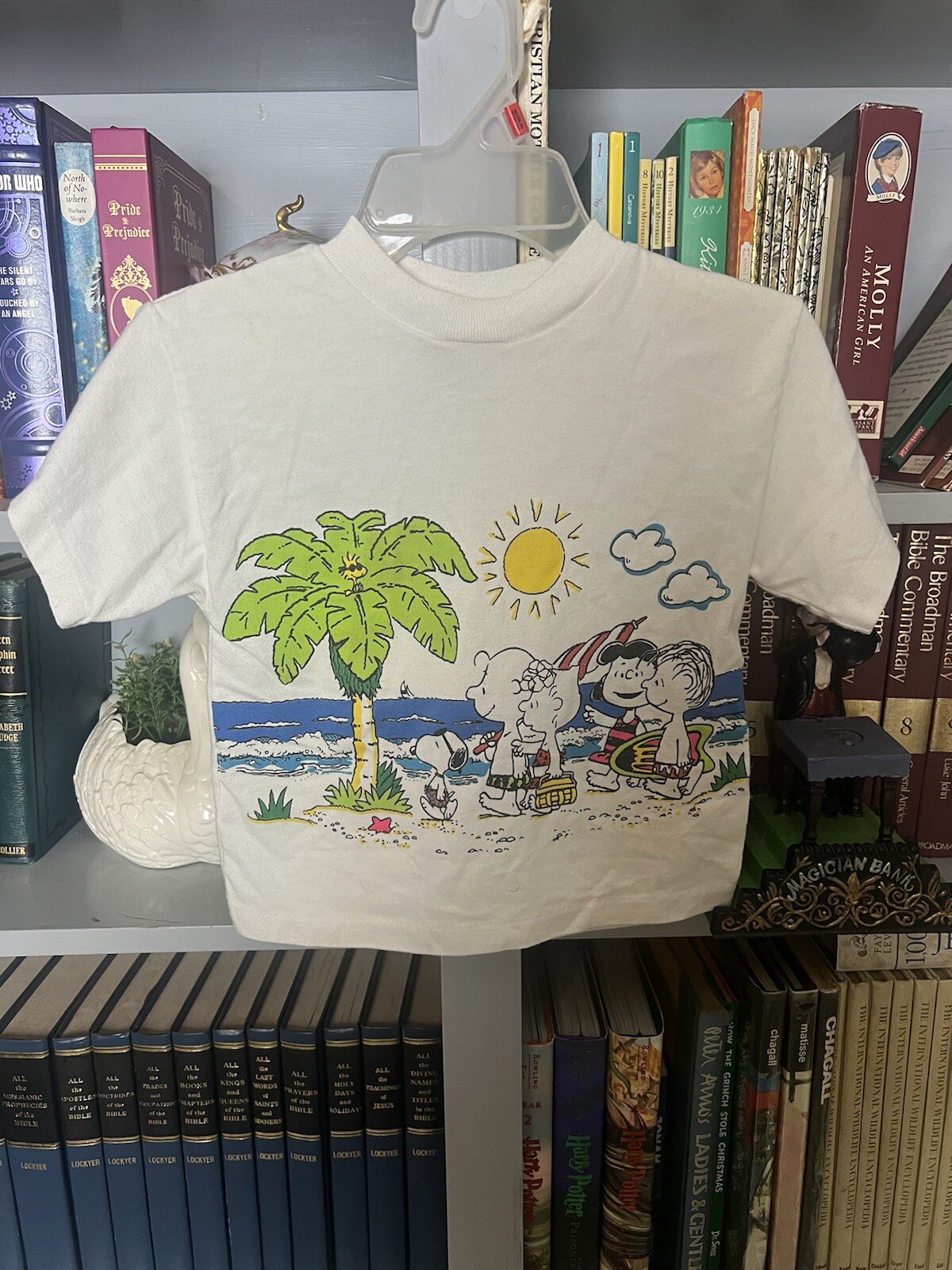 Vintage Kids Single Stitch Peanuts Snoopy Beach Day S… - Gem