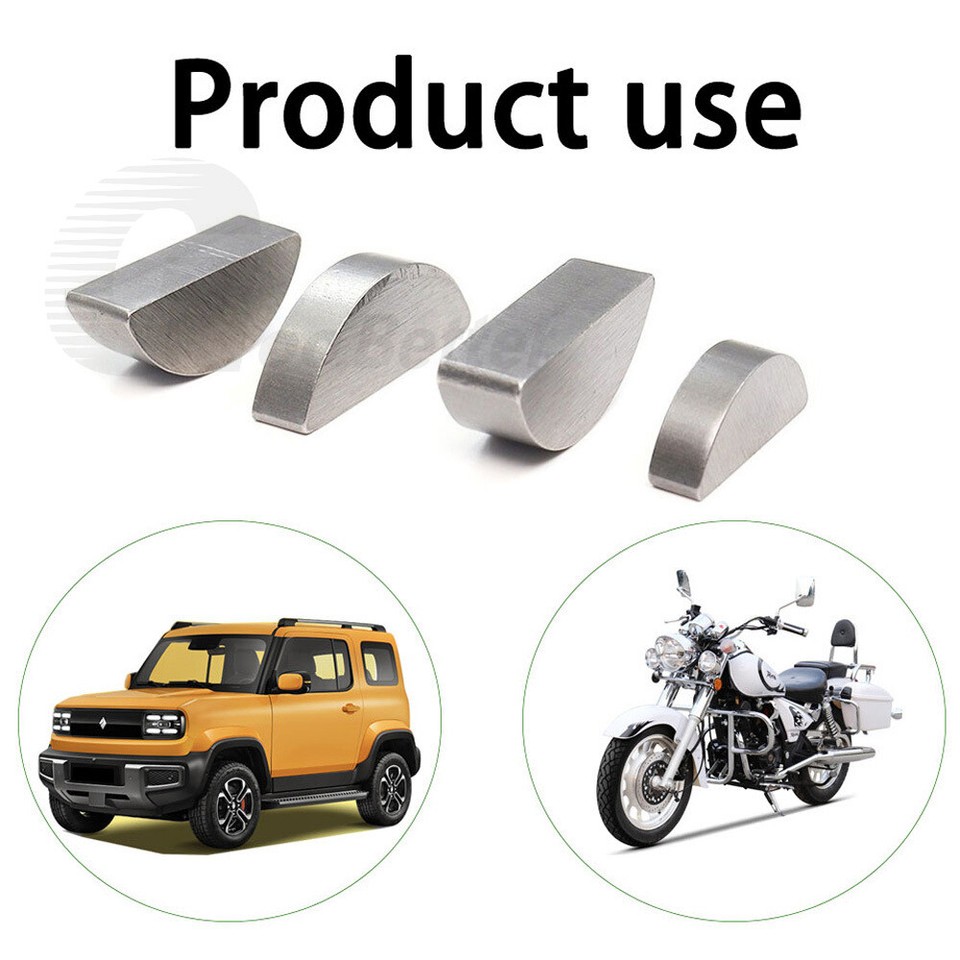 100Pcs Metric Woodruff Key Assorted Keys Set 3mm 4mm- 6mm Keyway ...