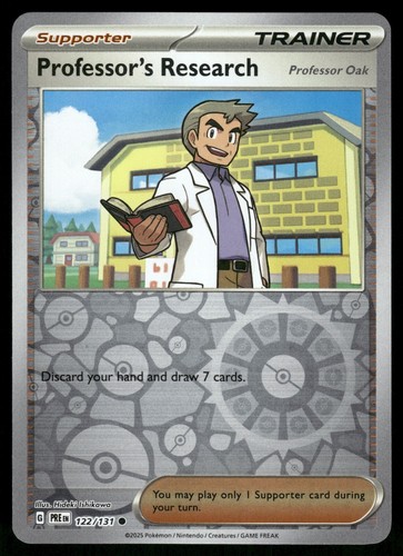Professor's Research Reverse Holo NM 122/131 SV: Prismatic Evolutions ...