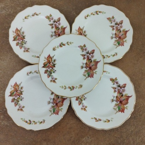 Set of Five, Vintage Royal Doulton 'Wilton' Pattern, 16.5cm Side Plates ...