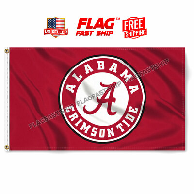 Alabama Football Crimson Tide 3x5 ft Flag Banner Fast FREE Shipping ...