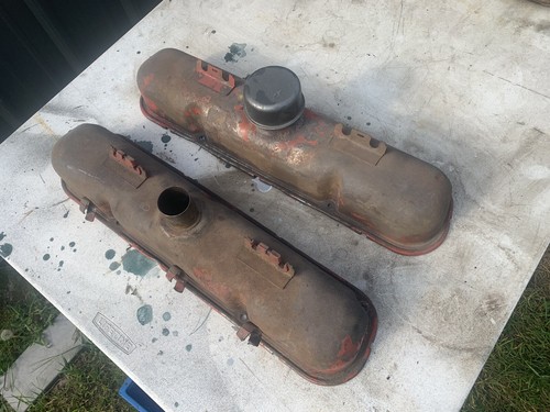 66 67 Dodge Plymouth 318 340 360 Mopar SB Valve Covers Coronet Dart ...