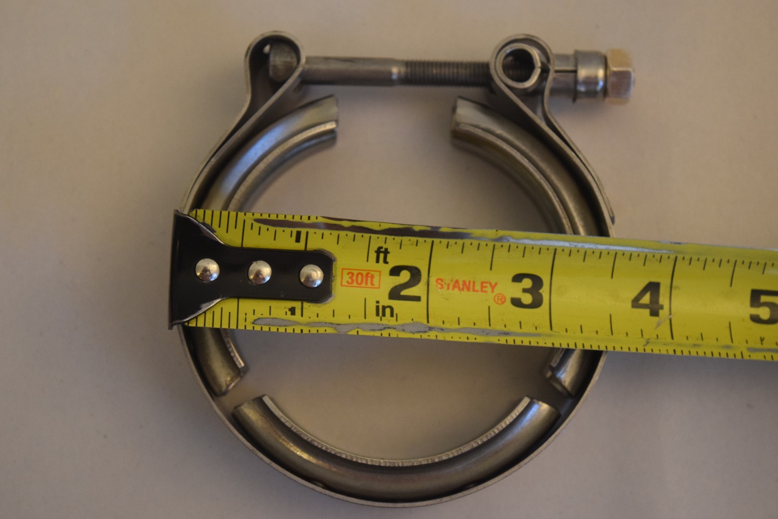 R.G.RAY QUICK CONNECT V-BAND CLAMP 2-3/4" to 3-3/16" FLANGE PIPE M14 ...