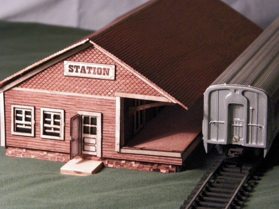 N Scale Train Station Kit | eBay