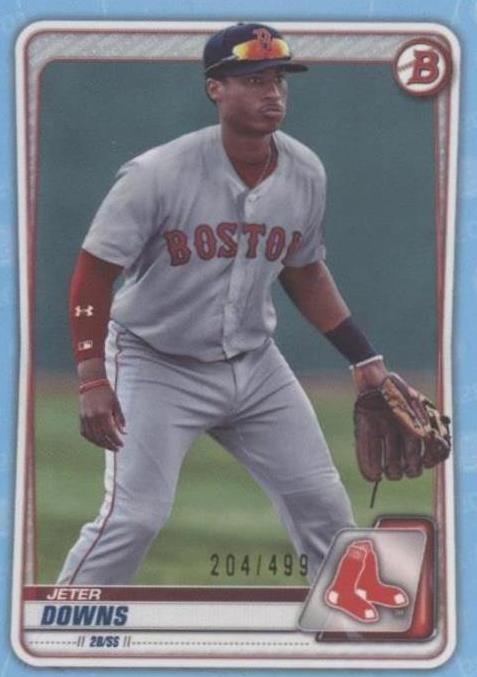 2020 Bowman Draft - Jeter Downs #BD-5 Sky Blue Border /499 (RC) for ...