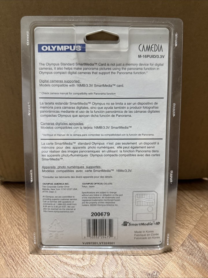 Olympus M – 16PUID 16 Mb Smart Media Memory Card New | eBay