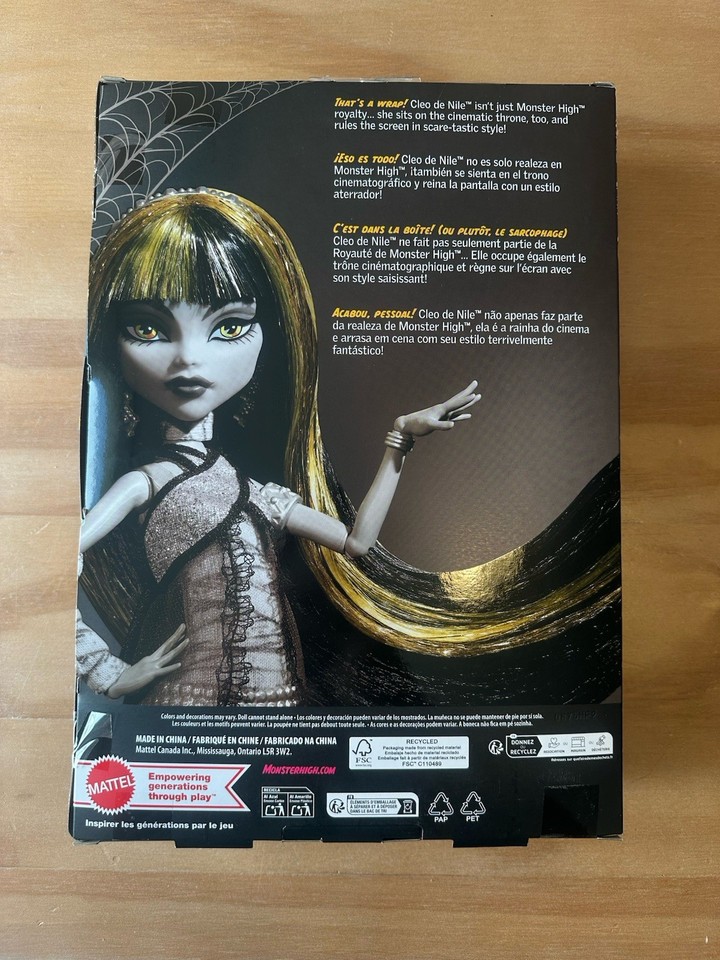 IN HAND Mattel Monster High Cleo De Nile Reel Drama Fashion Doll ...