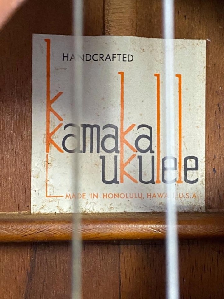 KAMAKA WHITE LABEL BARITONE KOA UKULELE W/ CASE- USED. | eBay