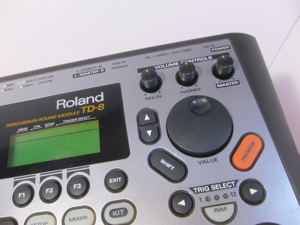 Roland TD-8 Drum Percussion Sound Module Tested New Battery w/ power ...
