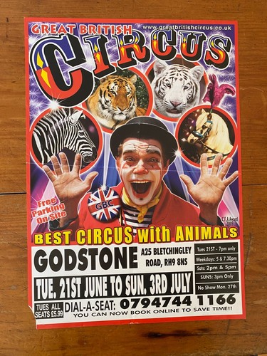 GREAT BRITISH CIRCUS - CIRCUS A3 POSTER - GODSTONE | eBay UK