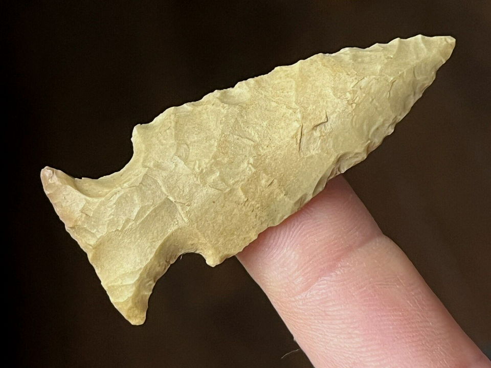 EXCEPTIONAL ENSOR POINT TEXAS ARROWHEAD AUTHENTIC INDIAN ARTIFACT TT2 ...