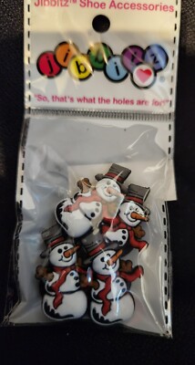Jibbitz Vintage ‘06-‘07 Crocs CHRISTMAS SNOWMAN Shoe Charm Package of 4 ...