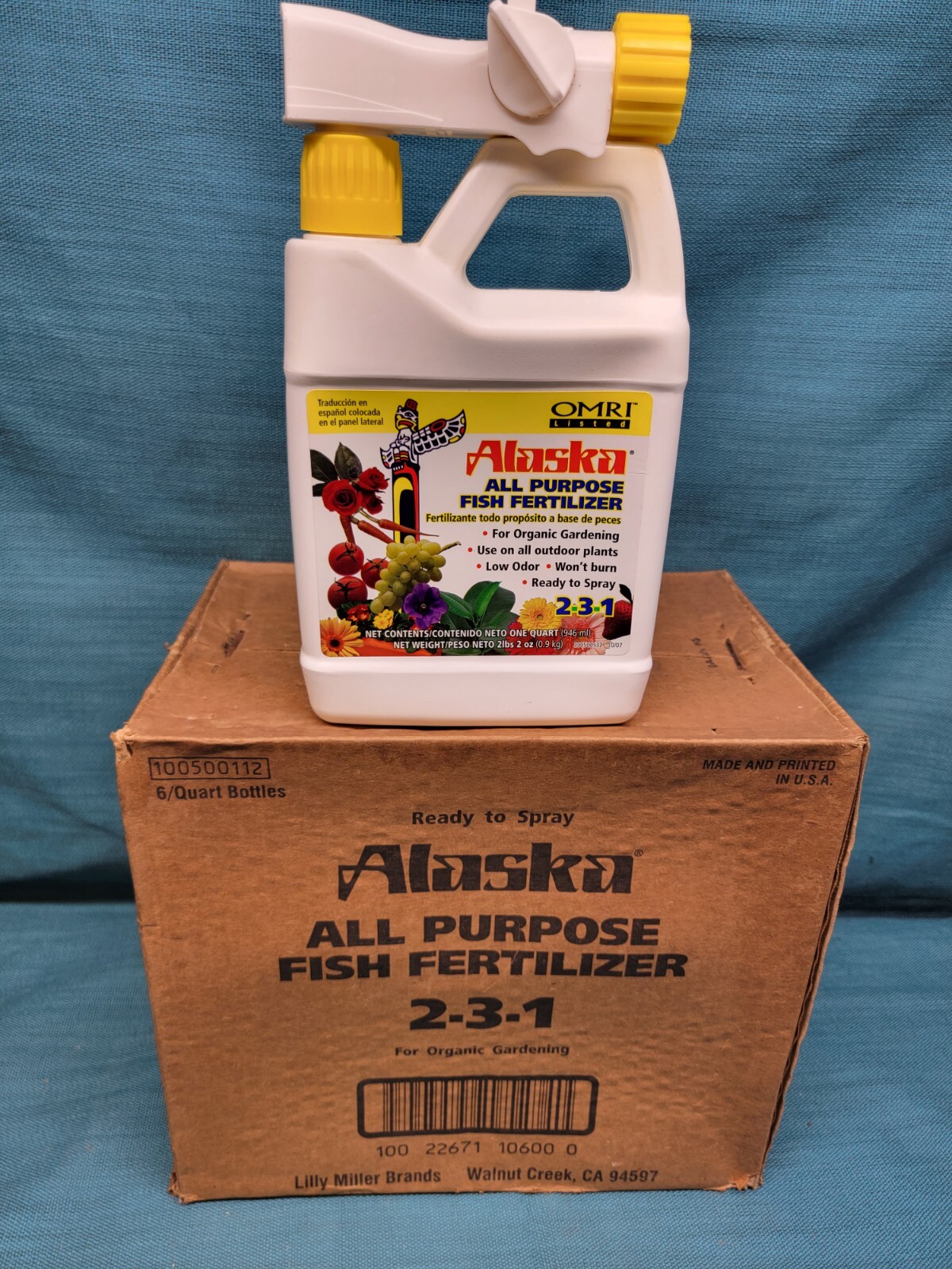6 ALASKA ALL PURPOSE FISH FERTILIZER 2-3-1 HOSE-END SPRAY 2.2 LBS ...