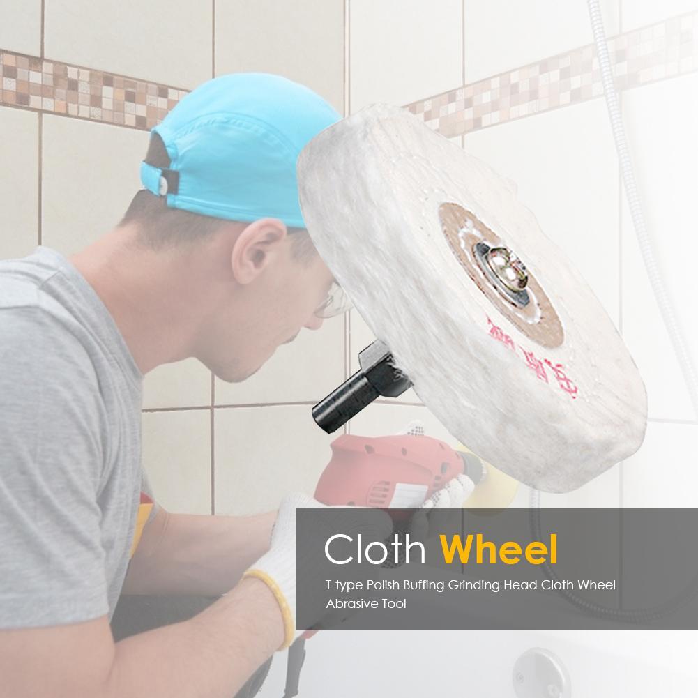 T-type Polish Buffing Grinding Head Cloth Wheel Abrasive Tool (3 inch ...