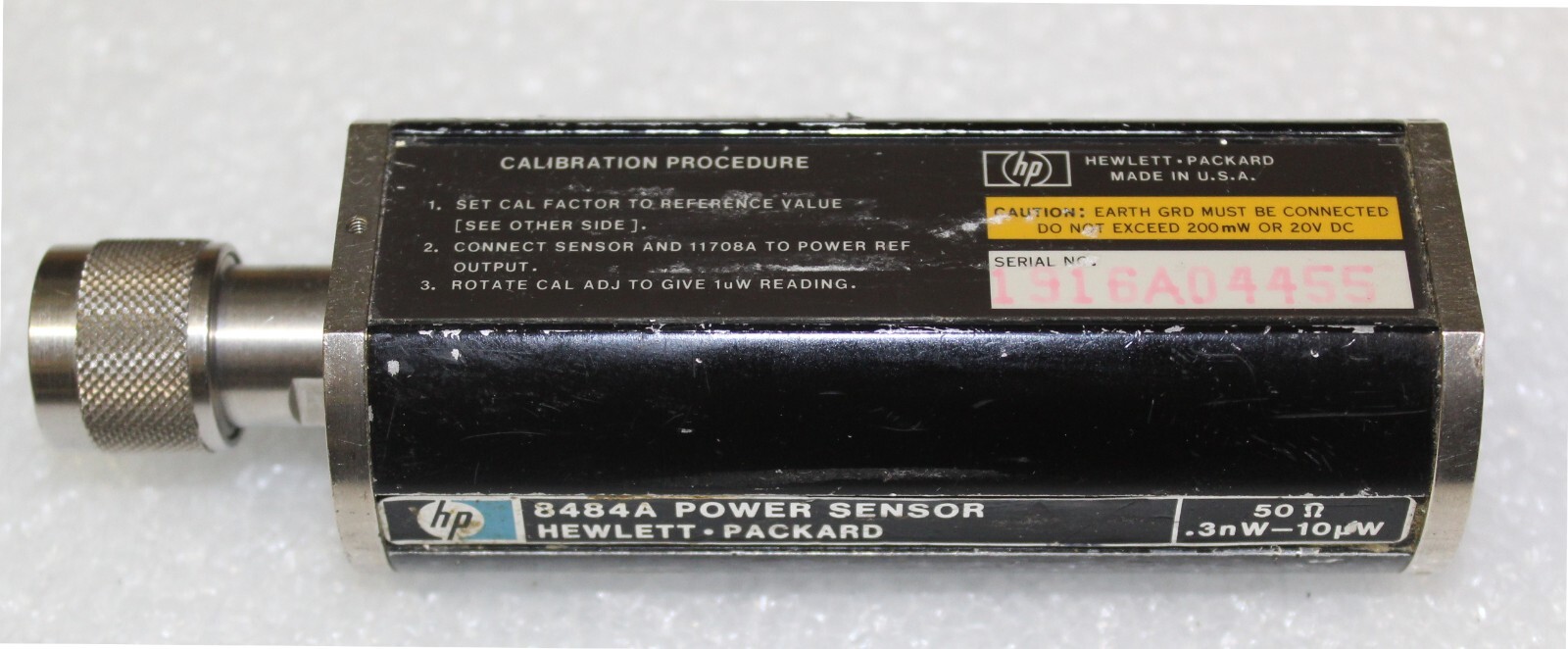 HP 8484A power sensor 10 MHZ - 18 GHZ | eBay