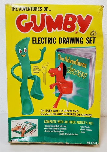 Z-893 1966 VINTAGE LAKESIDE TOYS THE ADVENTURES OF GUMBY ELECTRIC ...