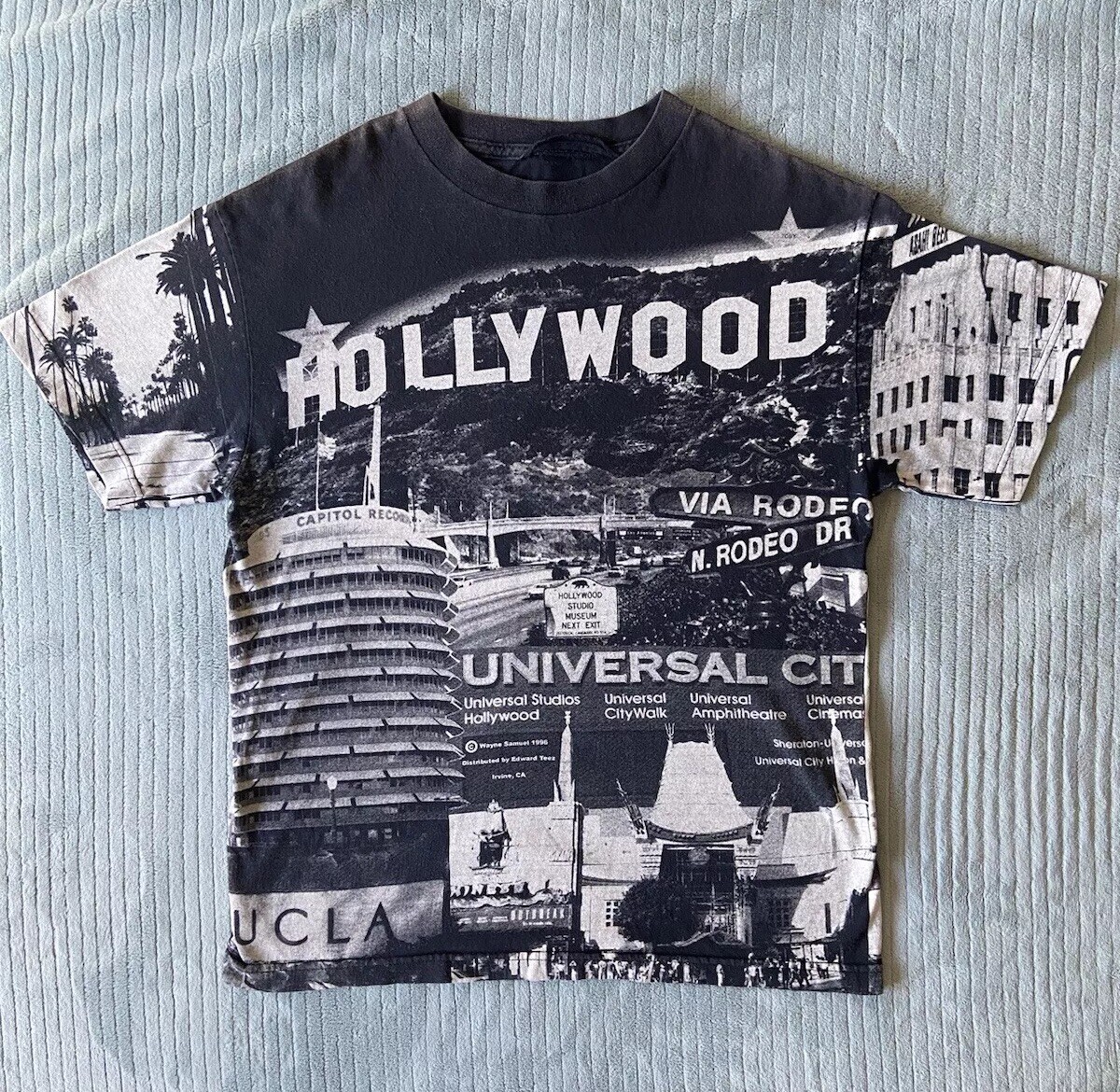 Vintage Hollywood Sign Wayne Samuel All Over Print Gr… - Gem