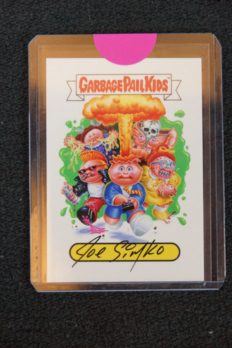 Rare Joe Simko 2024 GARBAGE PAIL KIDS/GET a GRIP Adam Bomb Artist AUTO ...